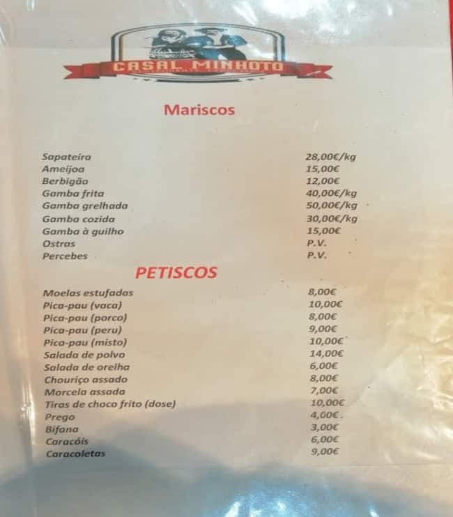 O Casal Minhoto Póvoa De Santa Iria Zomato Portugal